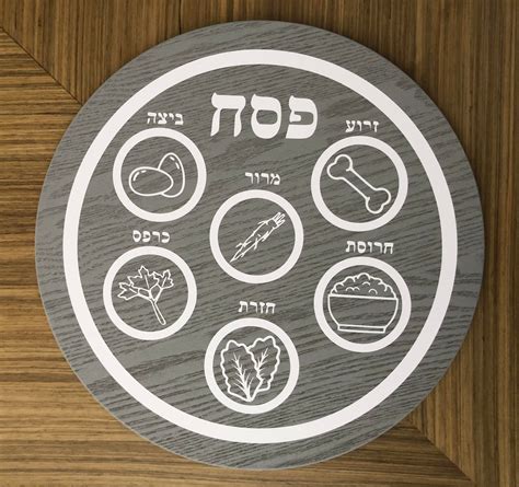 Passover Seder Plate Svg Pdf Template Digital Download Etsy