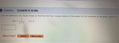 solved 2 points scalcet8 11 10 006 use the definition
