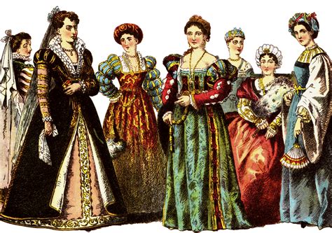 Womens Dress During Italian Renaissance 16th Century Costumes Late