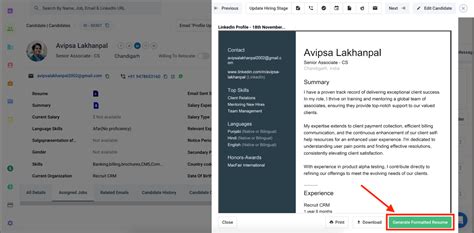 Major Feature Update Now Format CVs Resumes Within Recruit CRM Recruit CRM