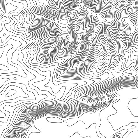 Topographic Map Contour Background Topo Map With Elevation Contour Map Vector Geographic