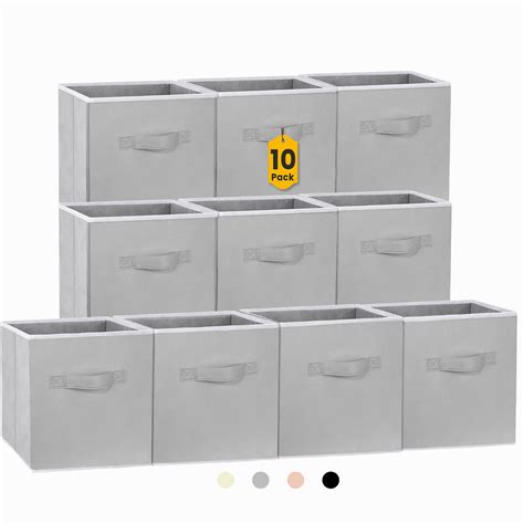Storage Cubes 11 Inch Cube Storage Bins Set Of 10 Fabric