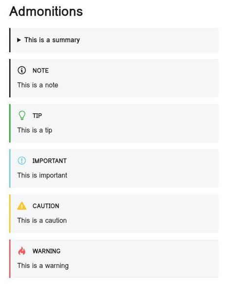 Infima Restyle Admonitions · Issue 2930 · Facebookdocusaurus · Github