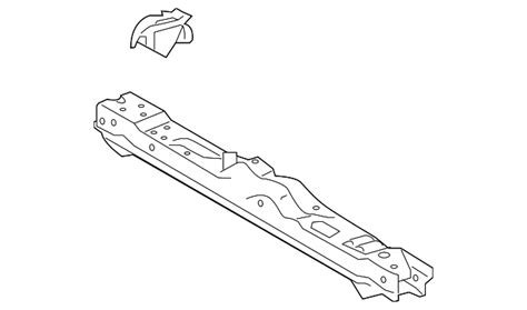 Genuine Toyota Upper Tie Bar Part 53205 0r070 For 2019 2024 Toyota