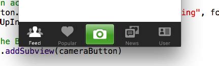 Ios Make Custom Button On Tab Bar Rounded Stack Overflow