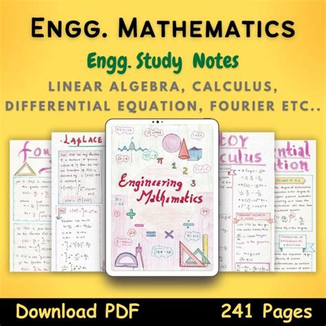 Engineering Mathematics Notes Handwritten Note With Detailed