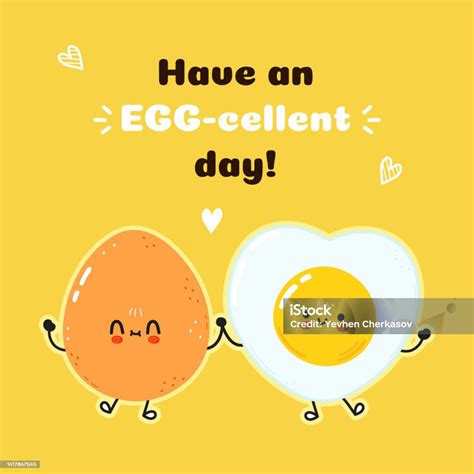 귀여운 행복한 삶은 달걀과 튀긴 계란 카드 벡터 손으로 그린 낙서 스타일 만화 캐릭터 일러스트 아이콘 디자인 행복한 삶은 달걀과