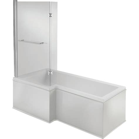 Ajax Armthorpe 1700 X 850mm Left Hand L Shaped Shower Bath Low Price