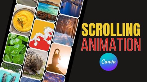How To Make Scrolling Photos Animation In Canva Youtube