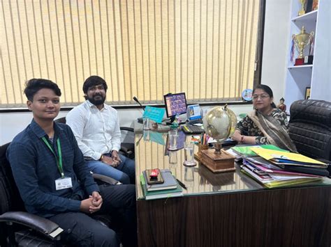 Dhiraj Singh Rajput On Linkedin Met With Principal Maam And Discussed About Kamp Nasta Exam To Be