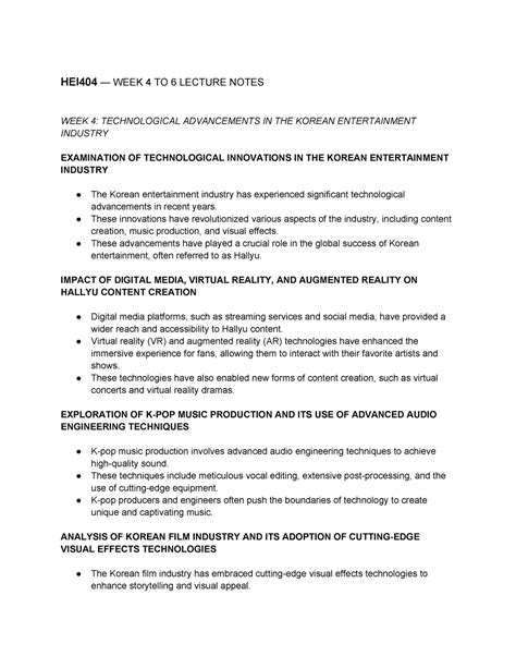 Hei404 — Week 4 To 6 Lecture Notes Hei404 — Week 4 To 6 Lecture Notes Week 4 Technological