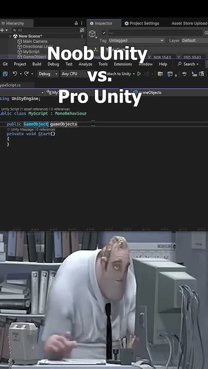 Noob Vs Pro Unity Finding Objects Development Programming Coding