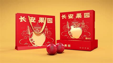 长安果园”苹果礼盒包装设计箱盒汇网 站酷zcool