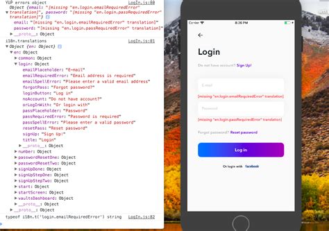 Missing Translation On React Native Yup Doesnt Work Properly With