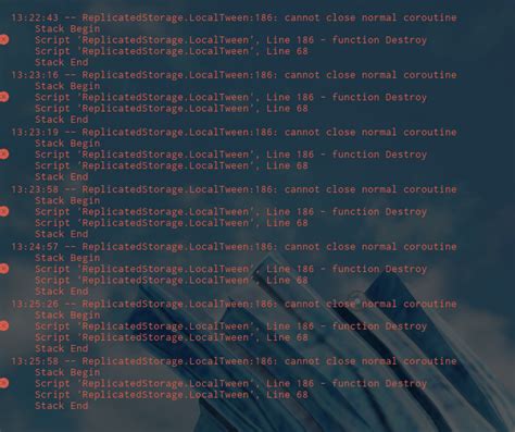 Tweening Module Having Memory Leak Issues Scripting Support Developer Forum Roblox