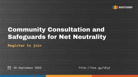 Hasgeek On Linkedin Community Consultation And Safeguards For Net Neutrality