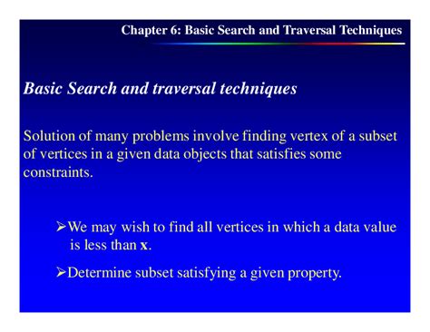 Pdf Basic Search And Traversal Techniques