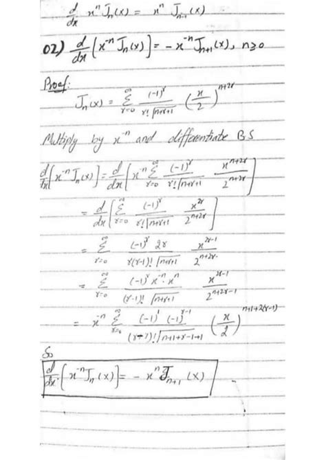 SOLUTION Bessel S Function And Examples Notes Studypool