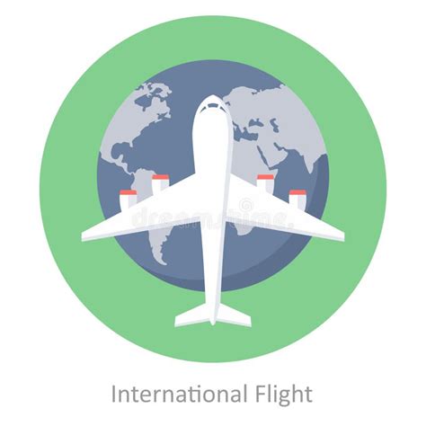 International Flight Stock Vector Illustration Of Concept 264943545