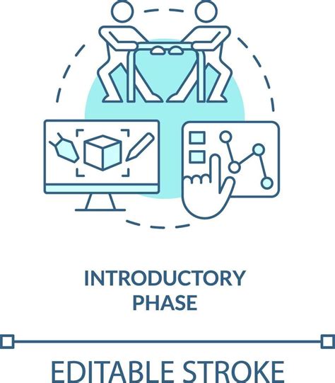Introductory Phase Turquoise Concept Icon Supply Chain Stage Of Product Lifecycle Abstract