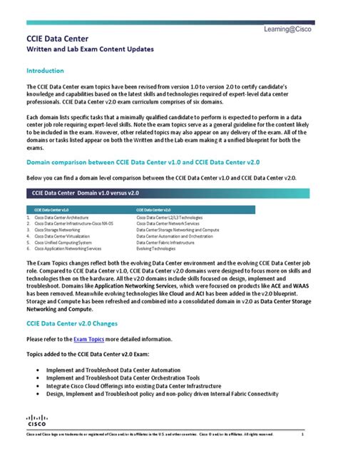 Pdf Ccie Datacenter Comparison Dokumen Tips