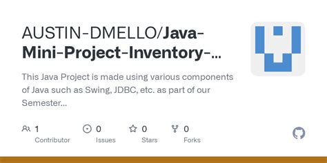 Github Austin Dmellojava Mini Project Inventory Management System This Java Project Is Made