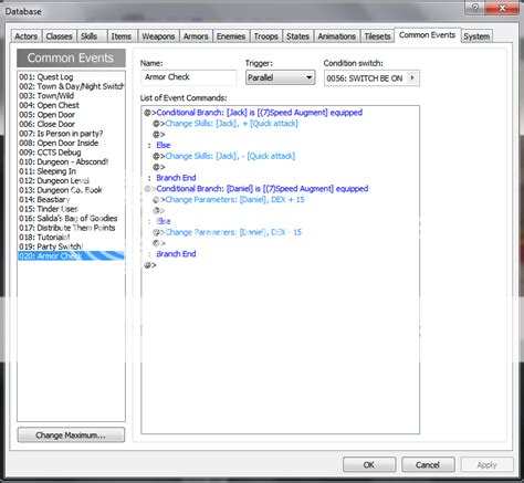 Script For Equipmentarmor Calling Common Event Rpg Maker Xp Forum