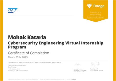 Mohak Kataria On Linkedin Sapforage Cybersecurity Continuedlearning