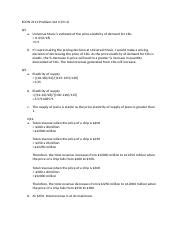 ECON Problem Set Docx ECON Problem Set Ch Q A Universal Musics Estimate Of
