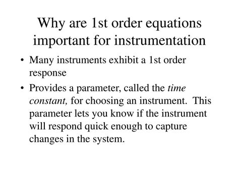 Ppt First Order Systems Dynamic Systems Powerpoint Presentation