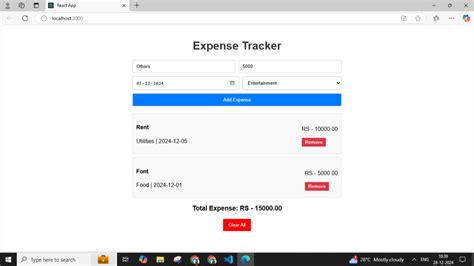 Expense Tracker App