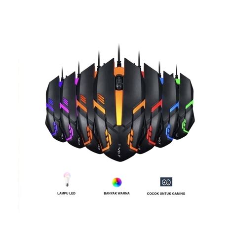 Jual KBU Mouse Gaming RGB LED Ergonomic Desain X Gaming Mouse USB Wired RGB Led Shopee Indonesia
