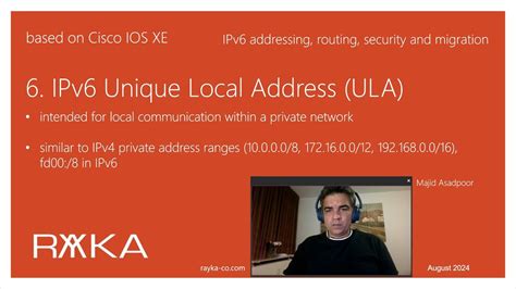 6 Ipv6 Unique Local Address Youtube