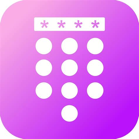 Passcode Lock Vector Icon 17149558 Vector Art At Vecteezy