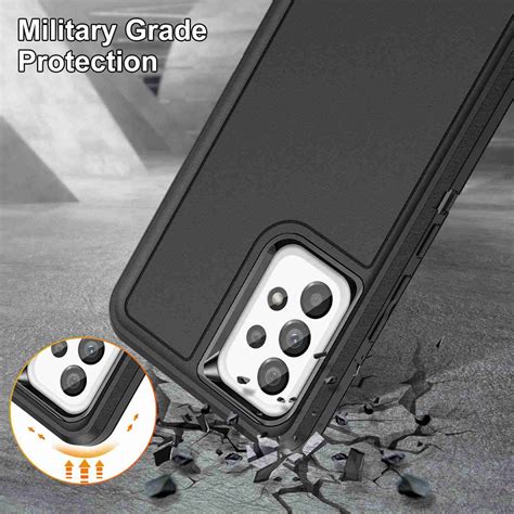 For Samsung Galaxy A13 Life Waterproof Rugged Phone Case Black