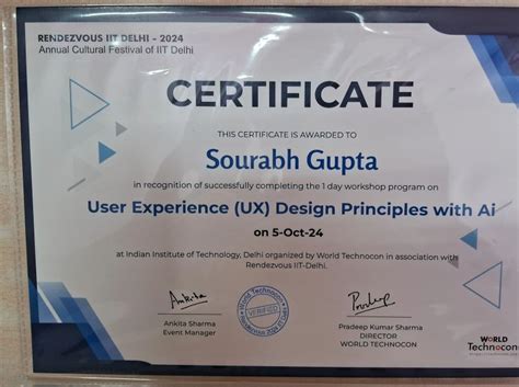 Sourabh Gupta On Linkedin Happy To Share I Have Completed A Workshop