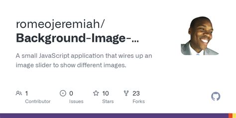 github romeojeremiah background image slider project a small