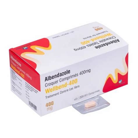 Albendazole 400mg Chewable Tablets At ₹ 40 Box Surat Id 14701736030