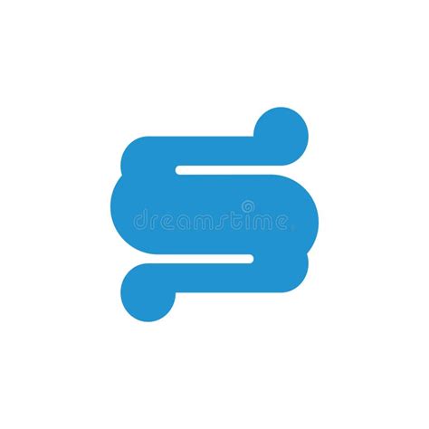 Letter S Simple Curves Geometric Logo Vector Stock Vector Illustration Of Element Alphabet