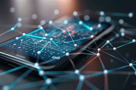 Innovative Mobile Communication Network Concept With High Speed Data Transfer Stock Image