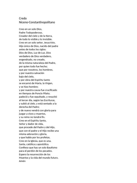 Credo Catolico Pdf