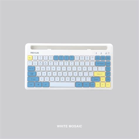 Jual Rexus Keyboard Dual Connection Mosaic Kb01 Shopee Indonesia