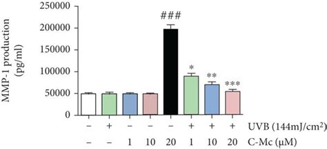 C Mc Prevented Secretion Of Mmp 1 And Mmp 3 And Inhibited Mapk Ap 1 Download Scientific Diagram