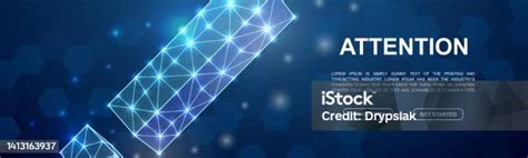 느낌표 머리 승진 기치를 위한 3d 낮은 폴리 상징 경고 디자인 일러스트 개념 수평 다각형 주의 포스터 그림 경계 표지에 대한 스톡 벡터 아트 및 기타 이미지 Istock