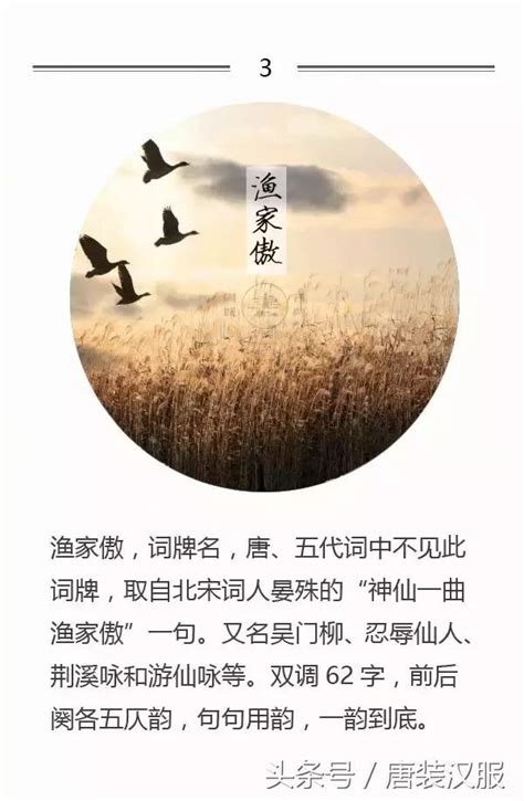 詞牌名100個唯美詞牌名的由來 每日頭條
