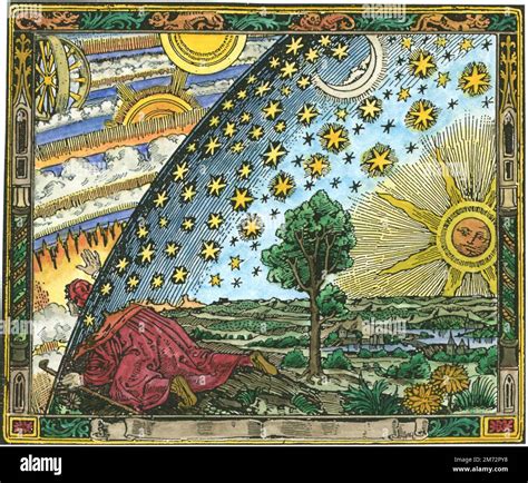 Peering Through The Cosmic Sphere Engraving From Latmosphere