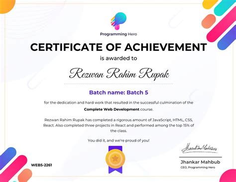 Rezwan Rahim On Linkedin Achivement Webdeveloper