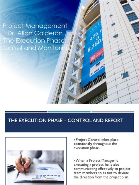 project management execution control and monitoring pdf communication project management