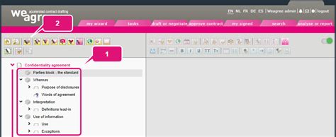 Using And Organising The Clause Library Weagree