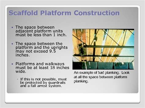 Scaffolding Safety Training Working Safely On Construction Scaffoldings